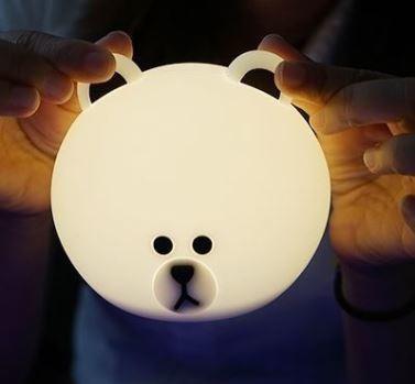 Cina Luce notturna sveglia variopinta dell'orso del silicone, sveglia piccolo, elementi della famiglia del silicone in vendita