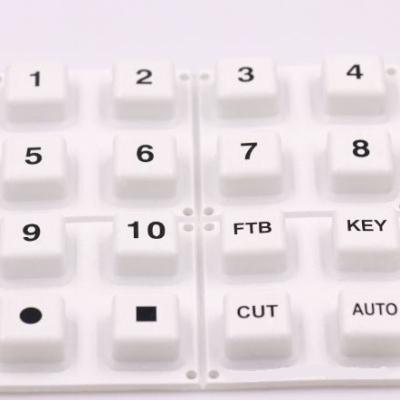China MIDI 4X4 Backlit Custom Silicone Rubber Keypads for sale