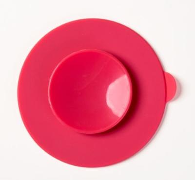 China Pantone-Farbnahrungsmittelgrad-Silikon-Sauger-Durchmesser 9cm für Tabelle zu verkaufen