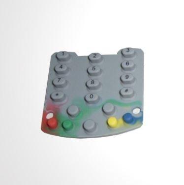 China Multicolor Matte Silicone Rubber Keyboard For Calculator for sale