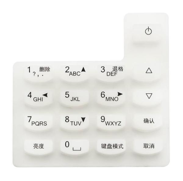 90 Shore A Silicone Numeric Keypad For Electronic Equipment