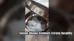 Custom Silicone Rubber Grommets Industrial Grade Sealing