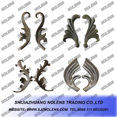 China Casting Steel Gate's Ornamental Leaves,Balusters's Ornaments Leaves,Wrought Iron Leaves,Decorating with Railings for sale