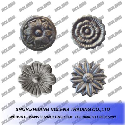 China Cast Steel Rosettes,Cast Steel Panels for Gate and Railings,Wrought Iron Ornaments for sale