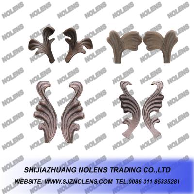 China Casting Steel Gate's Ornamental Leaves,Balusters's Ornaments Leaves,Wrought Iron Leaves for sale