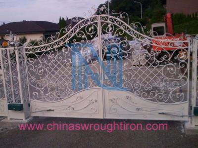 China wrought iron main gate,Forged Steel Gate for Your Home,Fer Forge Gate for sale