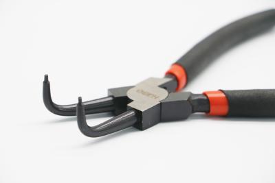 中国 6" 7" 8" 9" 13"内部サークリップの急なリング プライヤーおよび外的で調節可能で長い範囲 販売のため