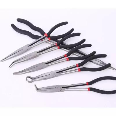 Cina portata lunga Bent Nose Pliers For Jewellery della curva ad angolo della clip da 11" 20 gradi che fa corredo in vendita
