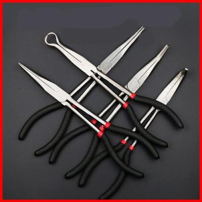 Cina 11 dentro. Le pinze lunghe di portata 45° hanno messo il naso lungo diritto con i denti smussati tagliano in vendita