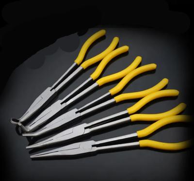 Cina 11 dentro. Le pinze lunghe di portata 45° hanno messo il naso lungo diritto con i denti smussati tagliano in vendita