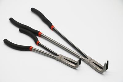 Cina curva ad angolo della clip del naso di Bent Needle Nose Pliers Long da 16" 90 gradi in vendita