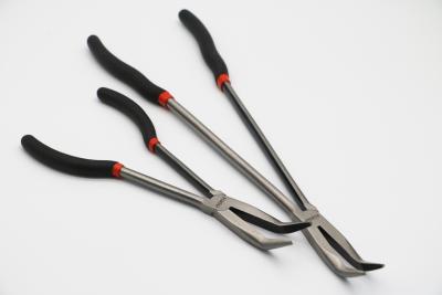 Cina curva ad angolo della clip del naso di Bent Needle Nose Pliers Long da 16" 90 gradi in vendita