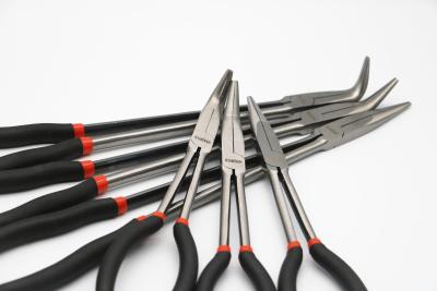Cina curva ad angolo della clip del naso di Bent Needle Nose Pliers Long da 16" 90 gradi in vendita