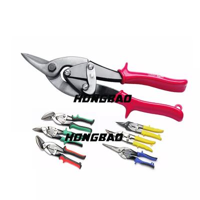 Cina 9 10" colpi di forbici di aviazione per le piccole mani Tin Left Right Straight di plastica in vendita