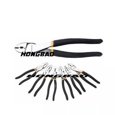 China 8" 9" 9.5" Electrical Insulated Combination Plier Heavy Duty Lineman Diagonal Side Cutter for sale