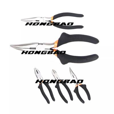 中国 Steel Insulated Combination Pliers Bright Chrome Dipped Handle 6" 8" Wide High Shoulder 販売のため