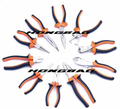 中国 Steel Insulated Combination Pliers Bright Chrome Dipped Handle 6" 8" Wide High Shoulder 販売のため