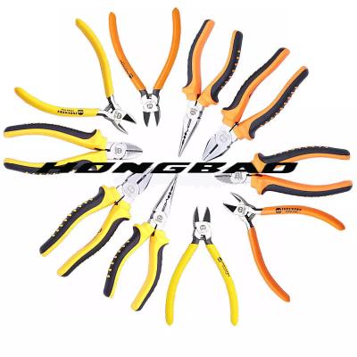 Cina 45#Carbon maniglie immersa d'acciaio 6" 8" su spalla non standard Bent Nose Diagonal Combination Pliers di tipo americano in vendita