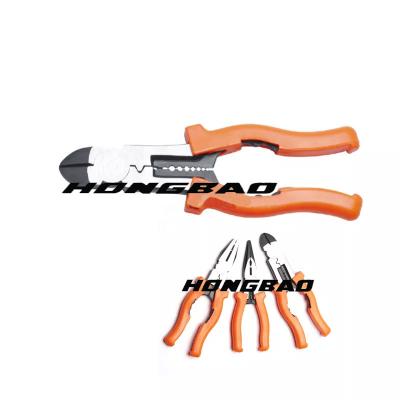 China Multi Function Functional Linesman Pliers 8"Heavy Duty Multi Purpose Pliers Nipper Multi Functional Strip Cutter Pliers for sale