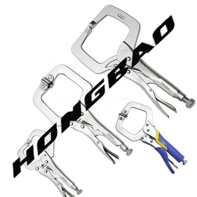 中国 4インチ6 8 11 18"販売Cのタイプ用具Cクランプ クリップ広く深い自動フレームのための大きい顎のロッキング プライヤー 販売のため