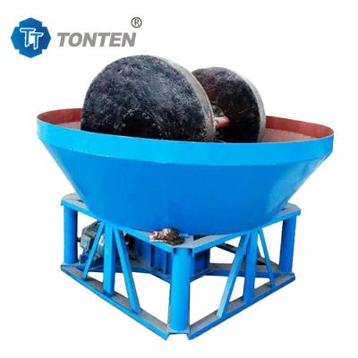 China Gold Round Pan Mill Wet Type Gold Ore Grinding Mill Machine To South Africa for sale