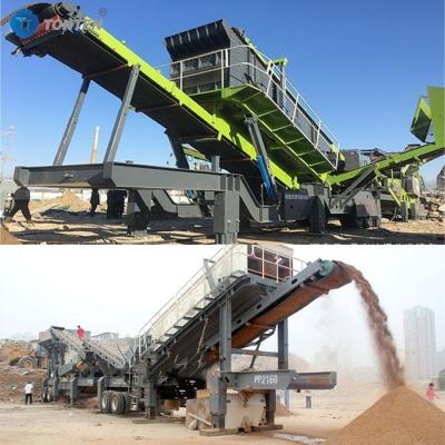 China Concrete Construction Waste Quarry Stone Crushing Machine Mobile Crusher Plant for sale