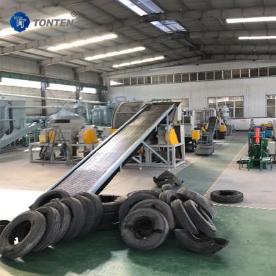 Cina Linea di riciclaggio per la frantumazione dei rifiuti di pneumatici di gomma in vendita