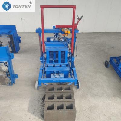 China Kleinschalige machine voor het maken van bakstenen met handoperatie, niet-gebrand, voor het drukken van bakstenen Te koop