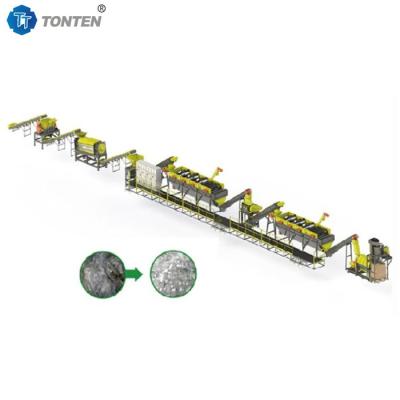 Cina Macchine per il riciclaggio del PET Rifiuti di plastica usati Fiocchi di plastica Lavatorio Linea di riciclaggio in vendita
