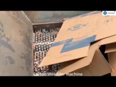 Máquina de trituração de pneus de resíduos de plástico de balde Máquina de trituração de duplo eixo