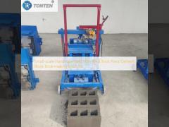 Kleinschalige machine voor het maken van bakstenen met handoperatie, niet-gebrand, voor het drukken van bakstenen