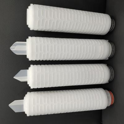Cina OD 68.5mm cartuccia di filtro pieghettata 1 - 5 micron per il settore idrico dell'alimento in vendita