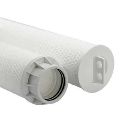 China Alta cartuccia di filtro pieghettata da flusso della fibra di vetro per filtrazione del RO dell'acqua pre for sale