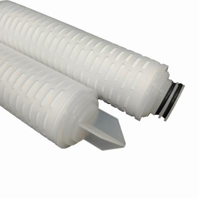 China Hoge - dichtheid 0,1 - 20um pp plooide Filterpatroon voor de Filtratie van Hoge Zuiverheidsreagentia Te koop