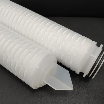 Cina L'industria delle bevande 0.22um dell'alimento di prefiltrazione del RO ha pieghettato la cartuccia di filtro in vendita