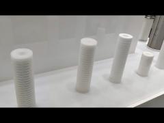 流れる熱水消毒用 80°C プレートフィルターカートリッジ 5 - 40 インチ 長さ