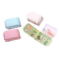 Quality Wheat straw Design Travel Smart Small Plastic Pills Storage Case Organizer for sale