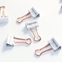 Quality Office supplies white metal folder School Stationery Paper Document Grip Clamps for sale