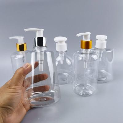 China Custom Clear PET 250ml 300ml 350ml 500ml Plastic Hair Body Care Hand Soap Foaming Shampoo Lotion Pump Bottle for Cosmetic for sale