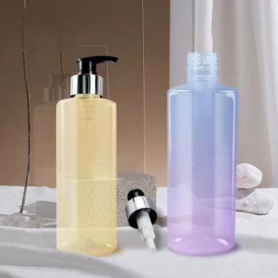China Essential Lotion Shampoo Conditioner Dispenser Body Shower Gel Empty PET Bottles Packaging For Skin Care for sale