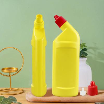 China OEM ODM 500ml Plastic HDPE Material Cleaner Fragrance Screw Cap Pump Toilet Bowl Bottle for Toilet Bowl Detergent for sale