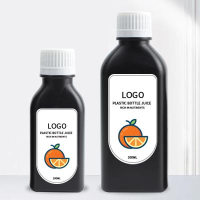China 100 Ml 200 Ml China Eco Friendly Plastic Bottle Packaging for Cold Brew Coffee Smoothies Milk Screw Top Drink Plastic Bottles for sale