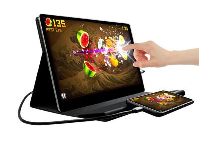 Cina 1920*1080 dello schermo a 15,6 pollici portatile da 10 custodia in plastica IPS del monitor di tocco del punto in vendita