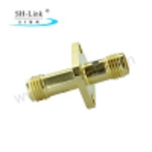 China RF coaxial SMA type female to SMA female with flange adaptor for sale