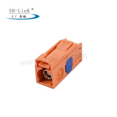 China Fakra M Female Crimp Solder RG58 LMR-195 RG400 RG142 Cable Connector SHM.900.0001-2.M for sale