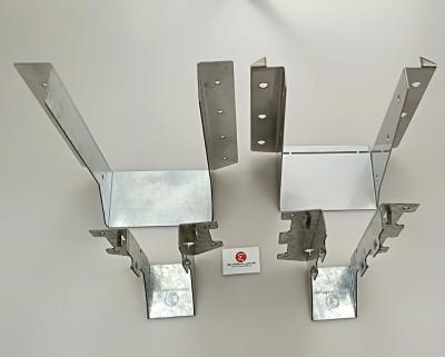 China LUS Black Floor Joist Hangers Corrosion Resistant with Pre Punched Holes for sale