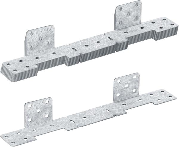 Quality Galvanized Steel Deck Stair Stringer Connector Adjustable Tie Straps Bracket for sale