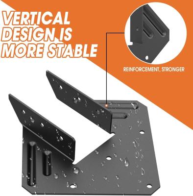 China Clips de gravata do furacão negro cabem 2x4 2x6 Conectores de treliça para raft para conexões de madeira de treliça de vigas de telhado à venda