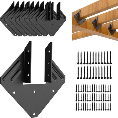China Clips de gravata do furacão negro cabem 2x4 2x6 Conectores de treliça para raft para conexões de madeira de treliça de vigas de telhado à venda