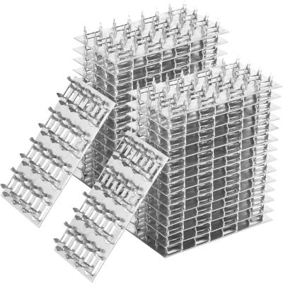 Cina Piastre di traliccio a punta con denti da unghie da 8 mm Piastre di riparazione piatta in acciaio galvanizzato Piastre di riparazione piastra di cravatta Spessore del supporto 1 mm per il tetto in legno Piastra di connettore di traliccio in legno in vendita